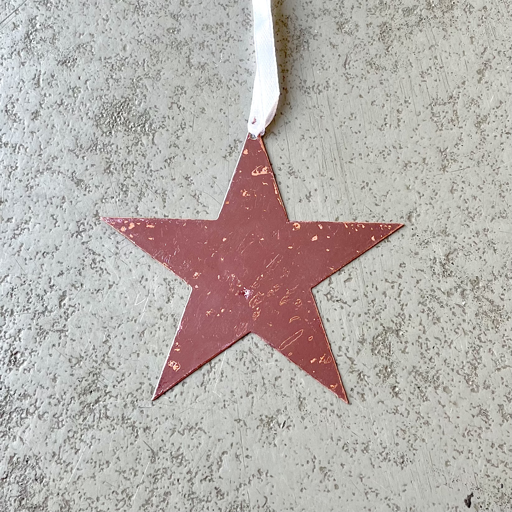 Metall-Stern "Novel" zum Hängen, D10cm, rose